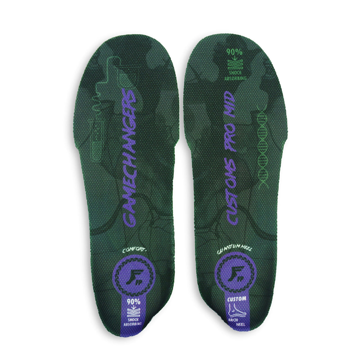 Footprint Gamechanger Elite Custom Orthotic Quantum Heel Insoles Mid ...