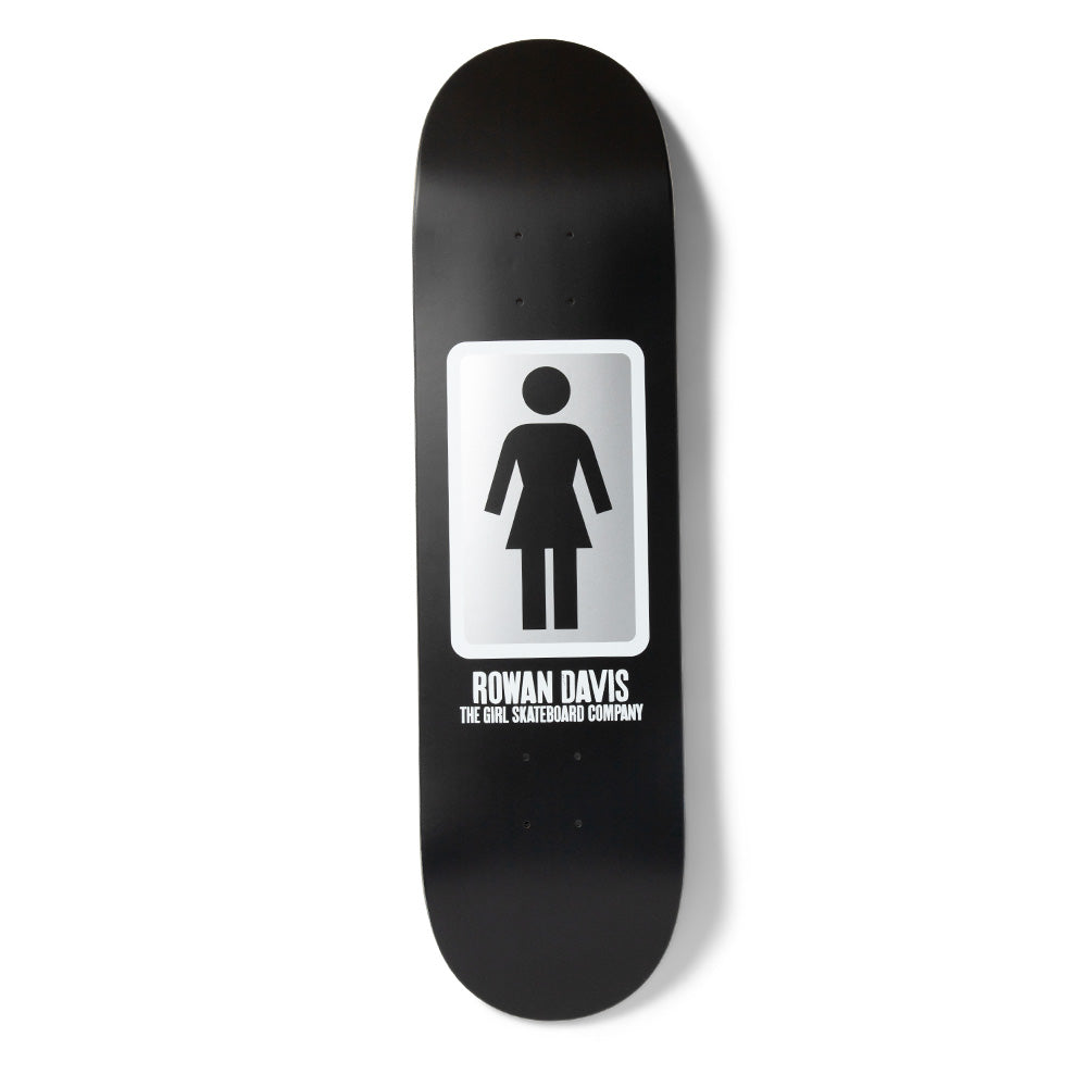 Girl Skateboard Deck OG Black White Rowan Davis 8.5" – Metropolitan