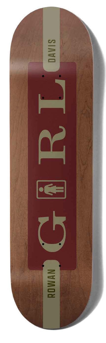 Girl Skateboard Deck Serif Rowan Davis 8.25" – Metropolitan