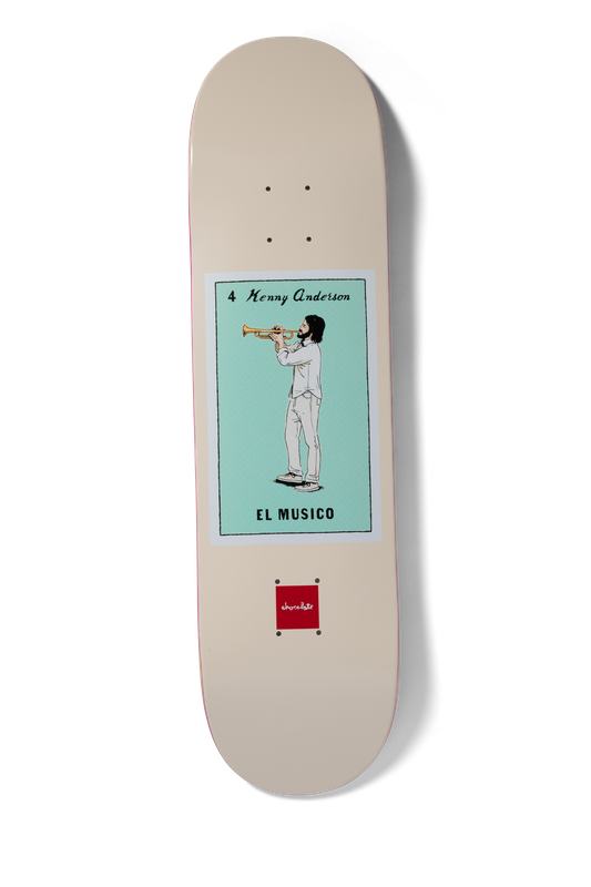 Chocolate Skateboard Deck Loteria Card El Musico Kenny Anderson Twin T ...