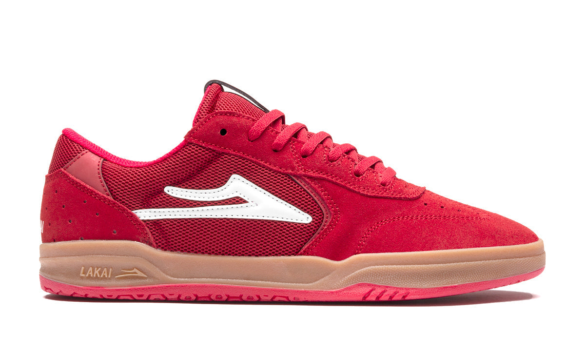 Lakai Atlantic Skate Shoes Red Gum Suede Skateboarding Shoes – Metropolitan