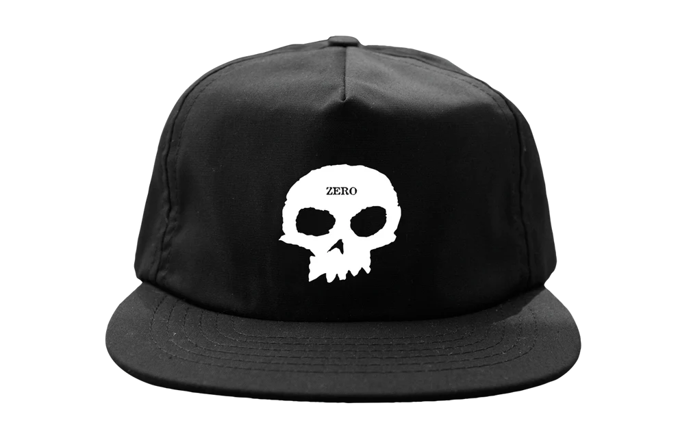 Zero Single Skull 5 Panel Cap Black – Metropolitan